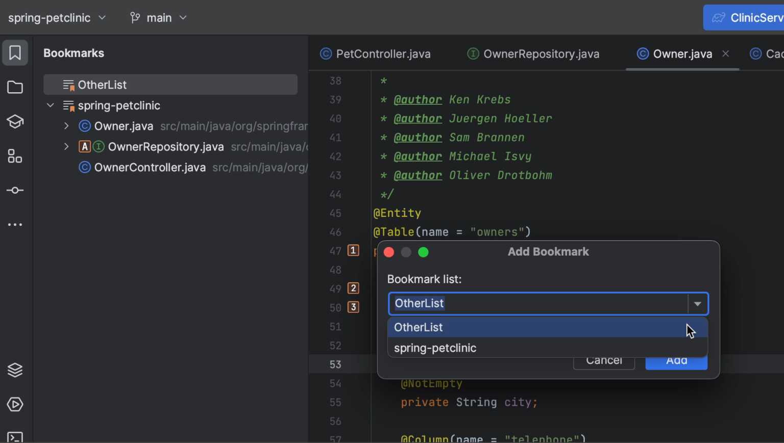 Using bookmarks in IntelliJ IDEA - Marit van Dijk