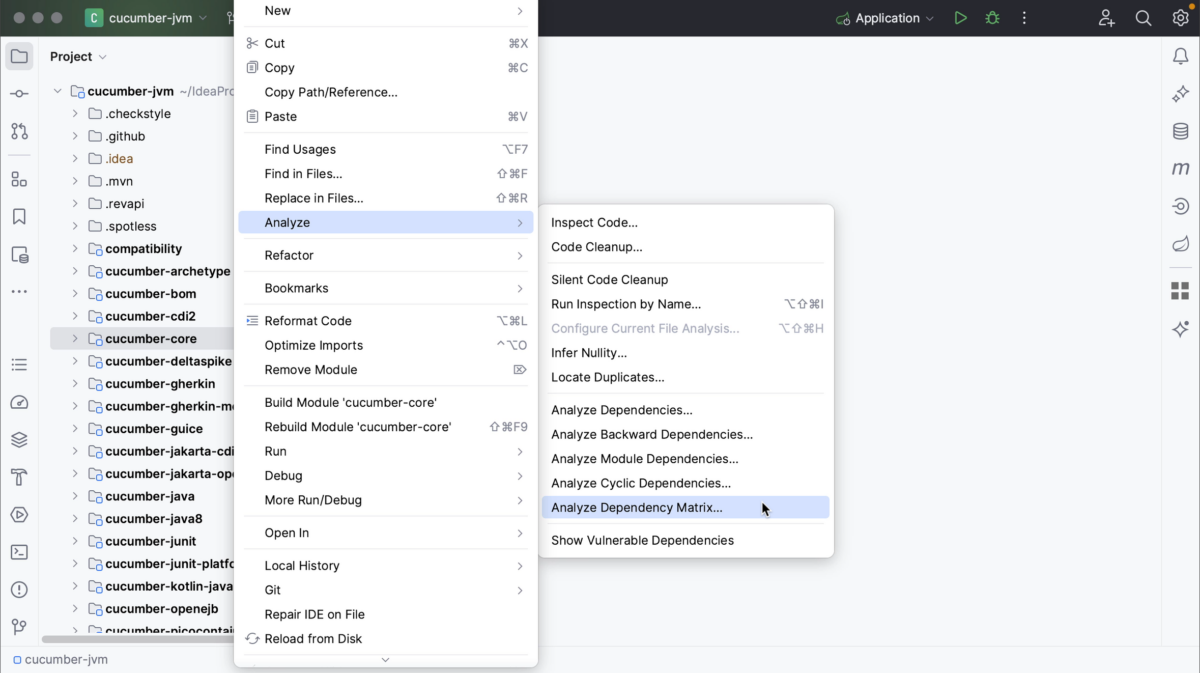 Explore Project Structure With Intellij Ideas Dependency Matrix